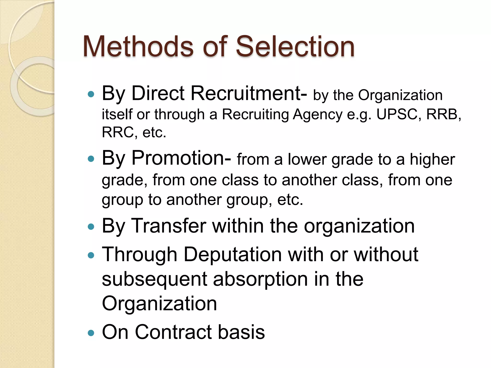 Selection procedures in ir | PPT