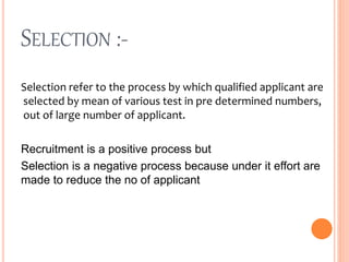 Selection process | PPTX
