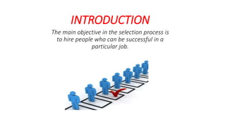 Selection process in marketing management | PPTX