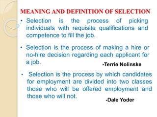Selection Process | PPT