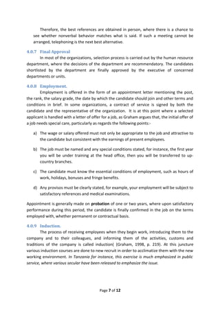 Selection process as a human resource function | DOC