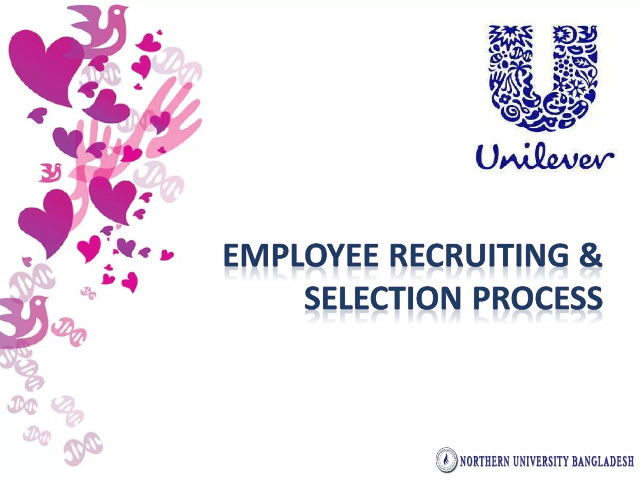 Employee Recruitment & Selection Process of Unilever Bangladesh Ltd. | PPT