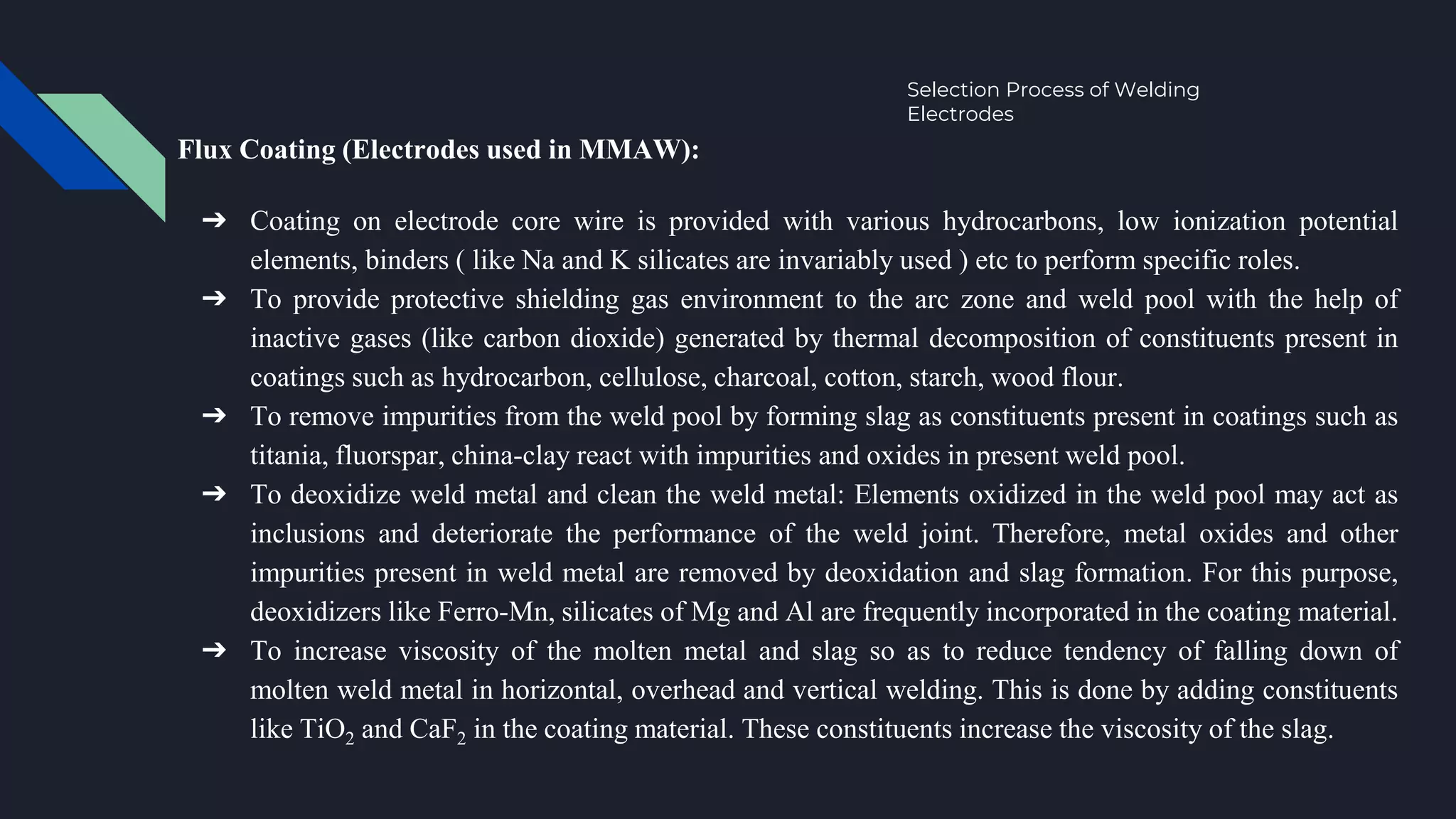 Selection process of welding electrodes | PPTX