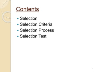 Selection Process & Test | PPTX | Careers