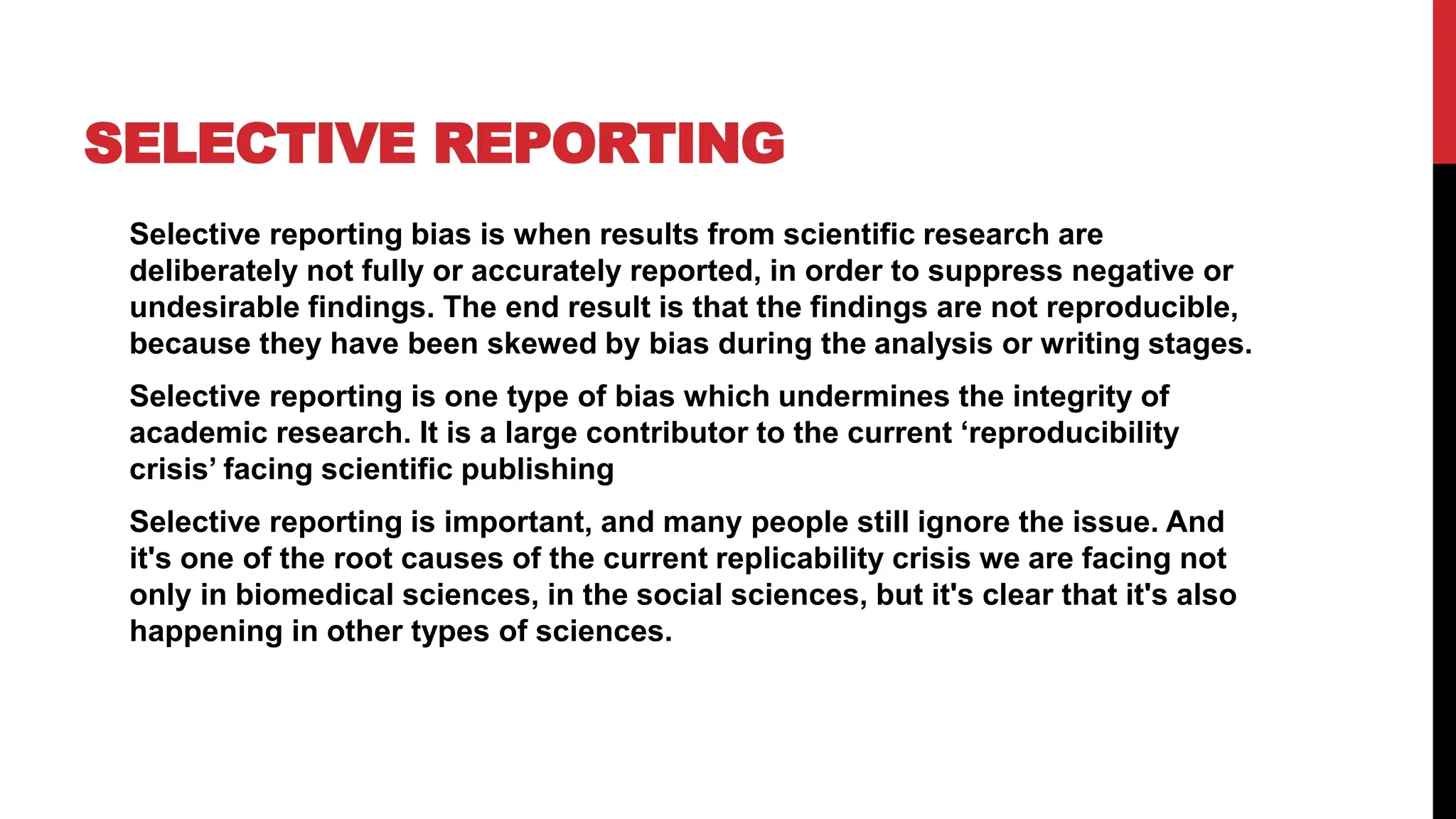 Selection Reporting & Misrepresentation .Dr.Anjali Upadhye.pptx