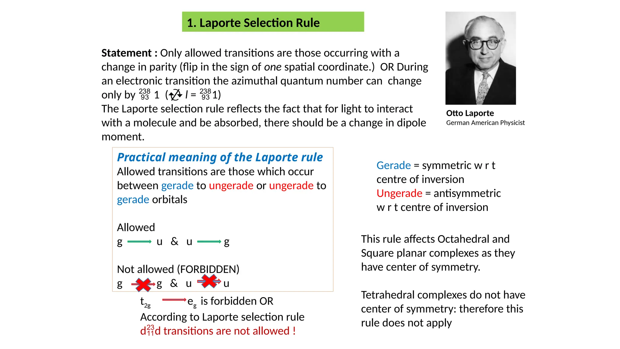 Selection rules of co ordinationchemistry.pptx