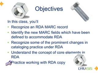 Selections from rda in action | PPT