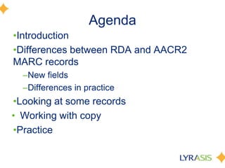 Selections from rda in action | PPT