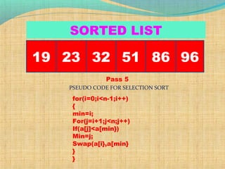Selection sort | PPT