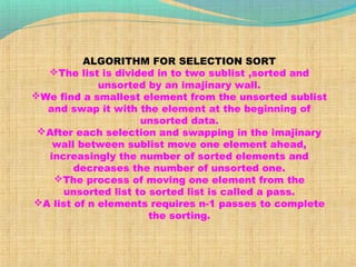 Selection sort | PPT