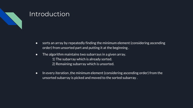 Selection sort | PPT