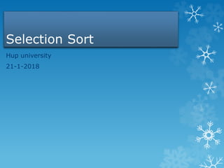 Selection sort | PPT