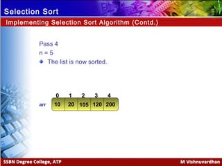Selection sort | PPS