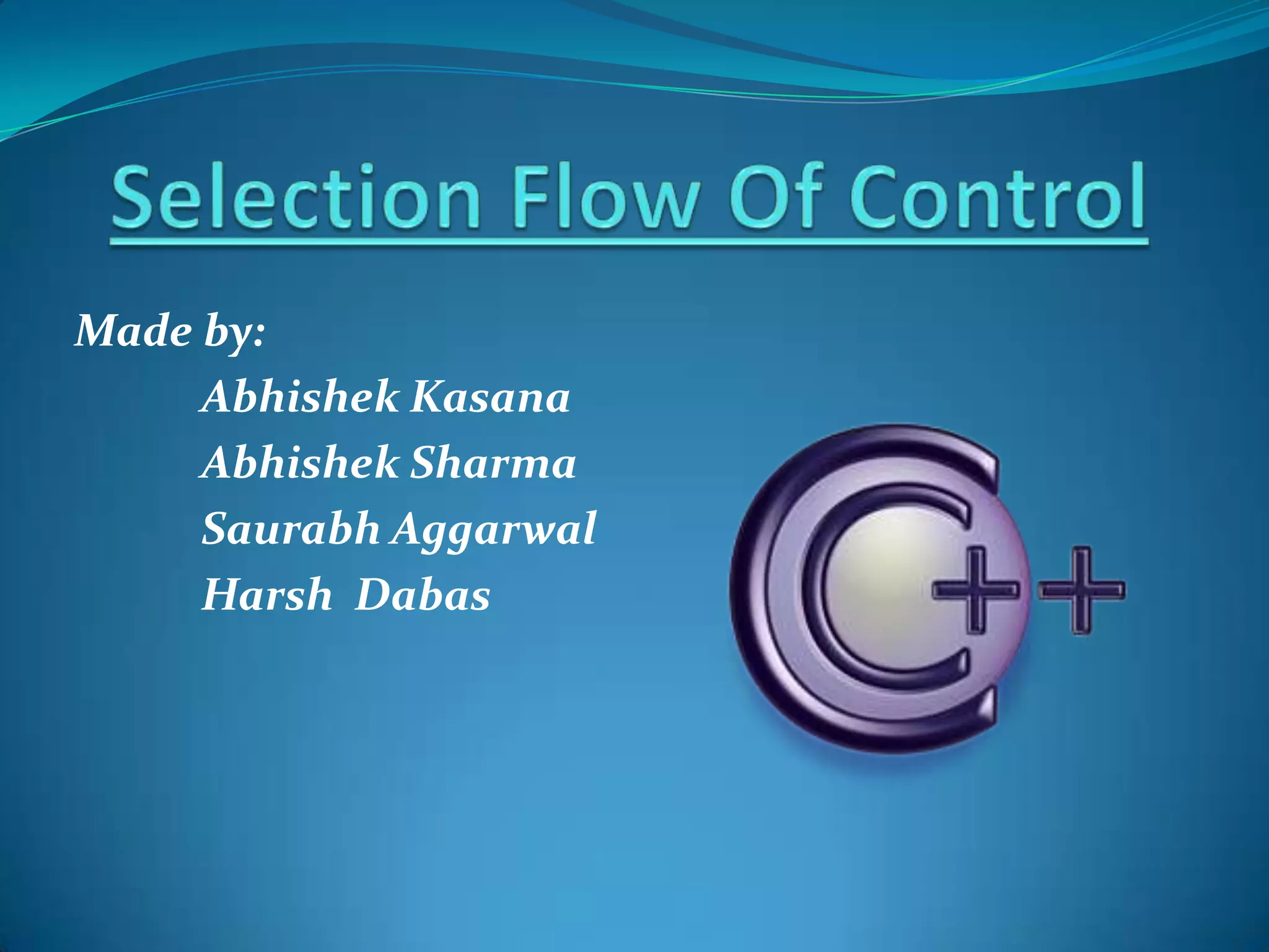 Selection statements | PPTX | Programming Languages | Computing