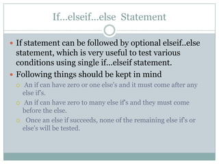 Selection Statements in C Programming | PPTX