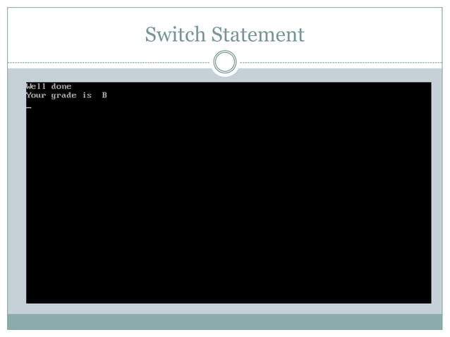 Selection Statements In C Programming Pptx Programming Languages Computing