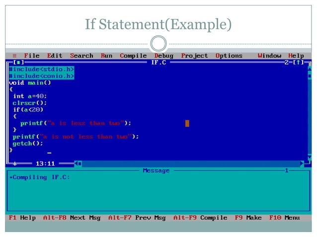 Selection Statements In C Programming Ppt 8168