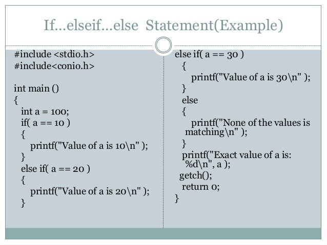 Selection Statements In C Programming 2996