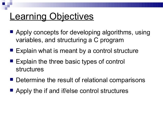 The Three Basic Selection Structures In C Programming Concepts