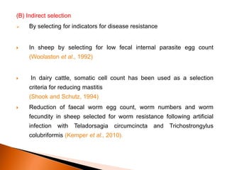 Selection to disease resistance | PPT