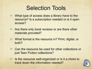 Selection tools presentation | PPT
