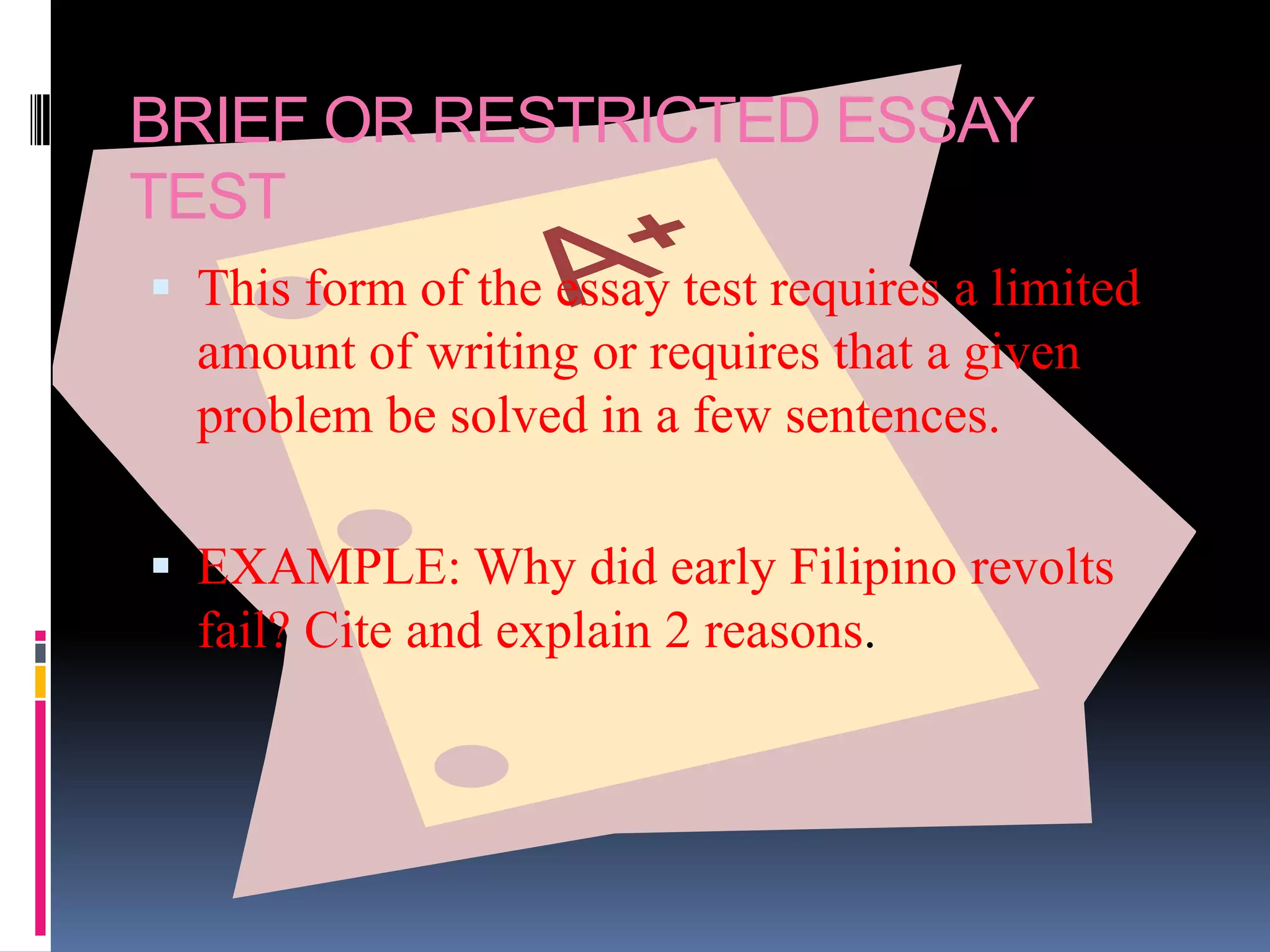 Selection types of objective test | PPTX