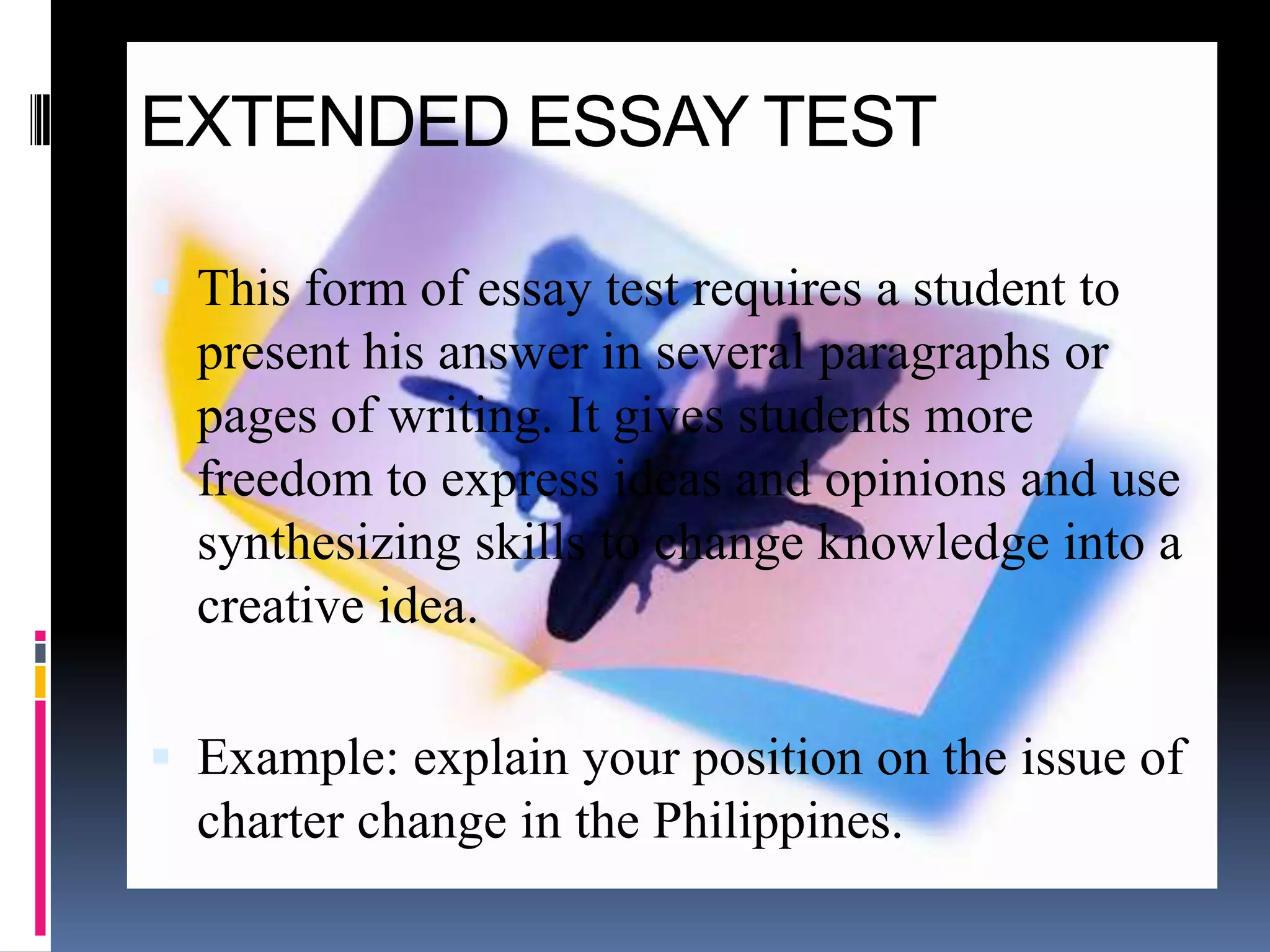 Selection types of objective test | PPTX