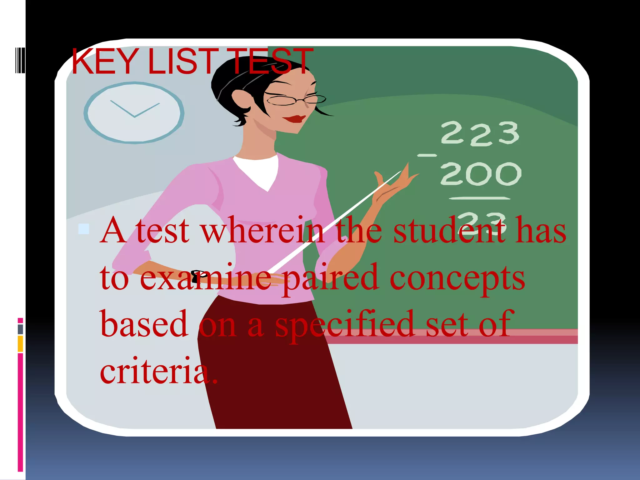 Selection types of objective test | PPTX