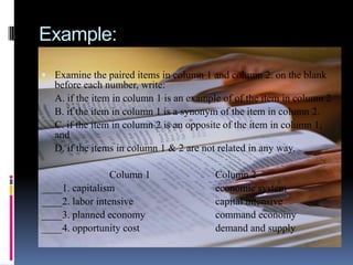 Selection types of objective test | PPTX