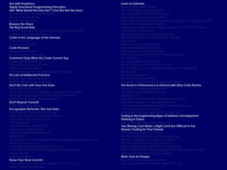 Selective 97 things every programmer should know | PDF | Web Development | Internet