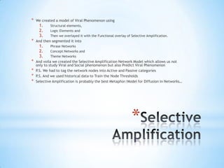 Selective Amplification | PPT