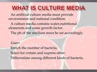 Selective and enrichment media | PPTX