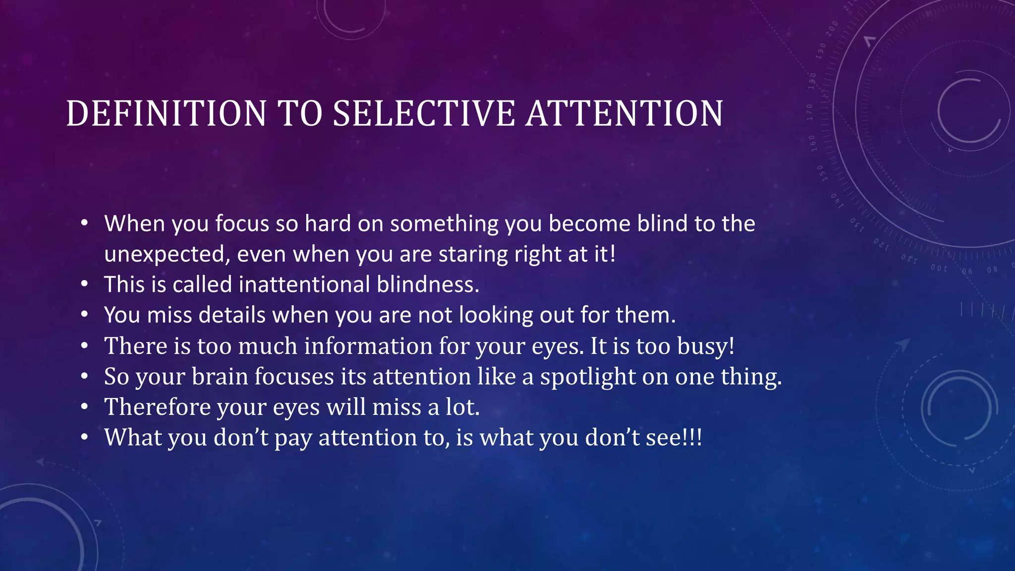 Selective attention | PPTX
