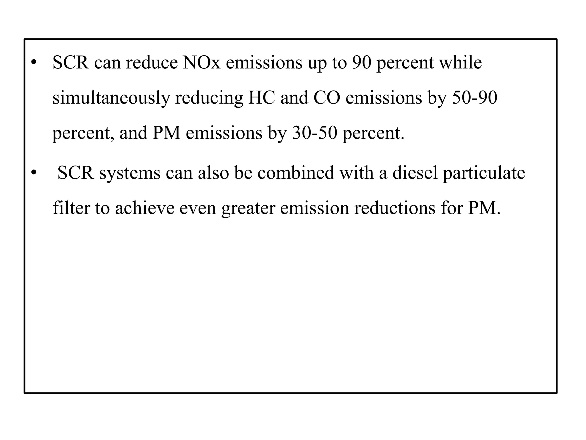 Selective Catalytic Reduction Scr Pptx Chemistry Science