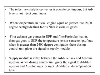 Selective catalytic reduction (scr) | PPTX