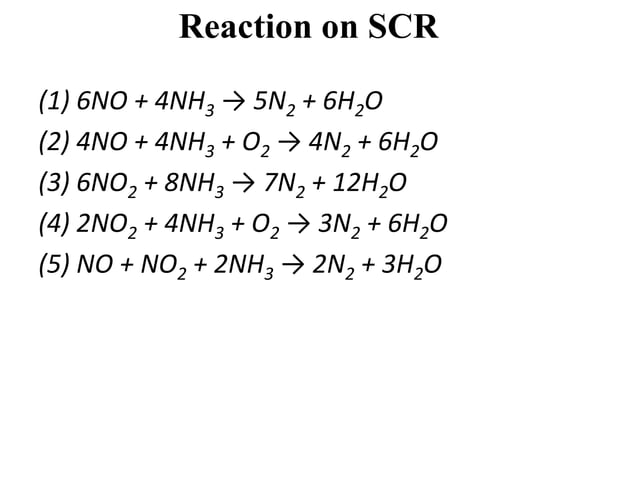 Selective catalytic reduction (scr) | PPTX | Chemistry | Science