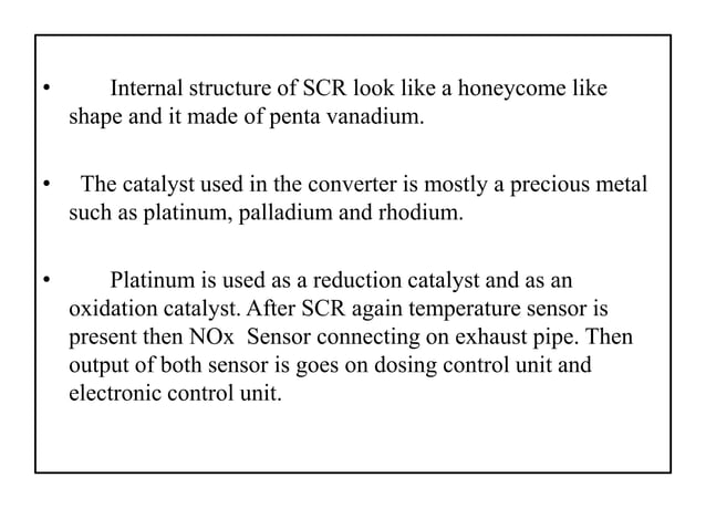 Selective catalytic reduction (scr) | PPTX | Chemistry | Science