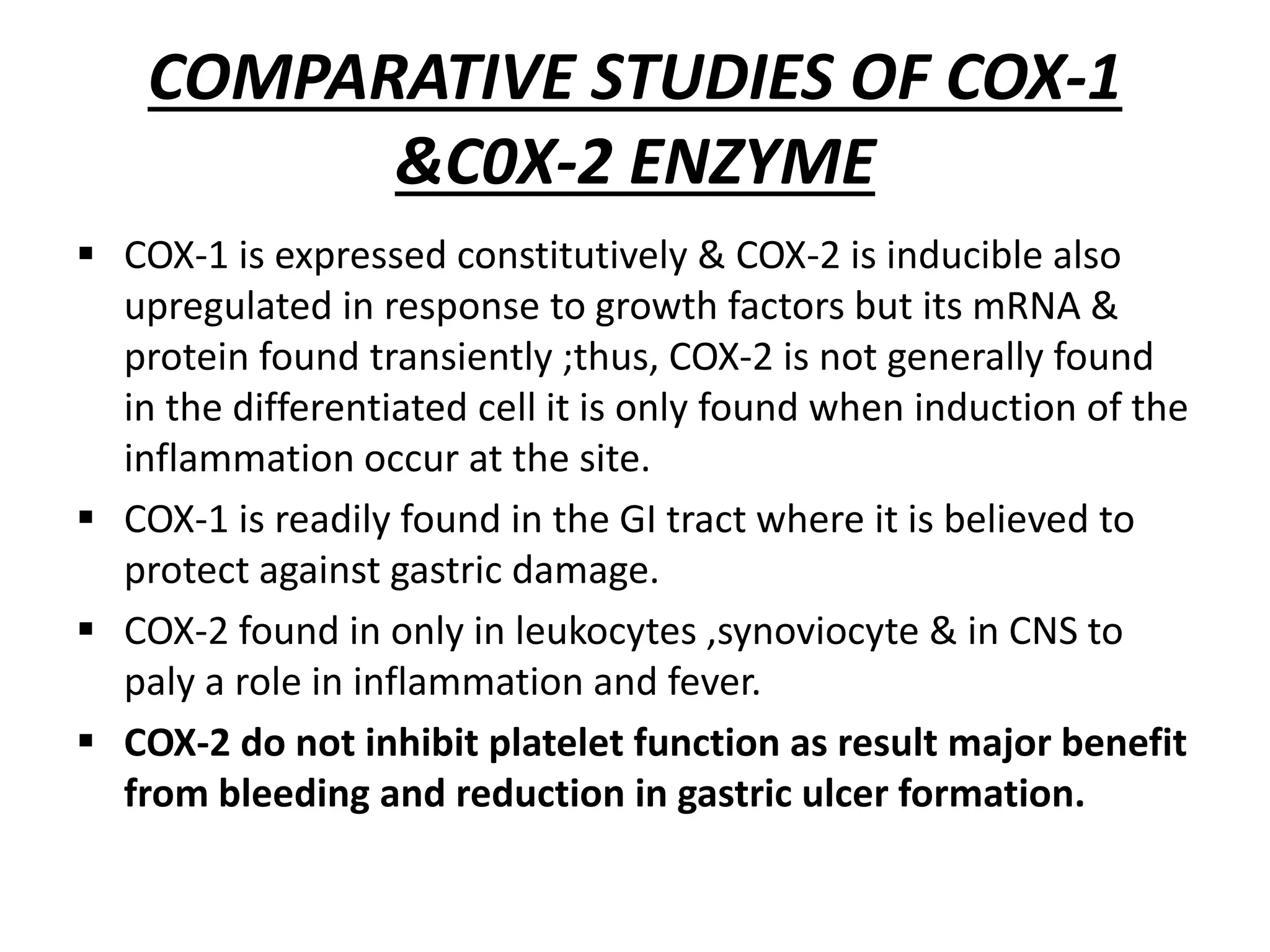 Selective cox 2 inhibitors design by siddharth | PPTX