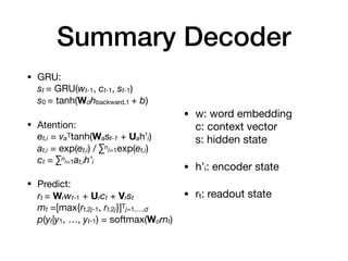 Selective encoding for abstractive sentence summarization | PDF | Computing | Technology & Computing