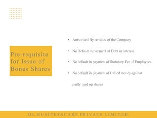 Selective issue of bonus shares | PDF