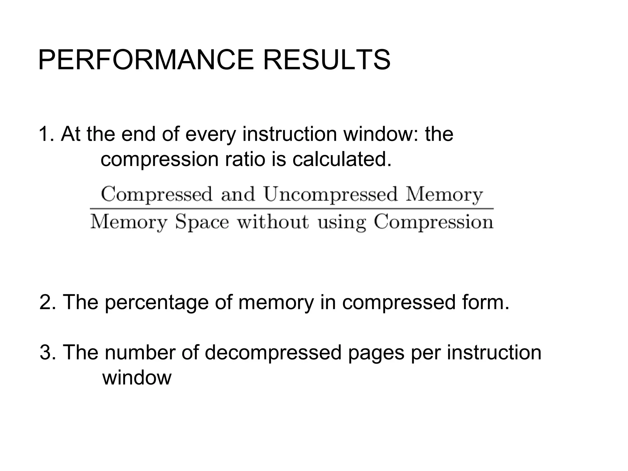 Selective main memory compression by identifying program phase | PPT | Data Storage and ...