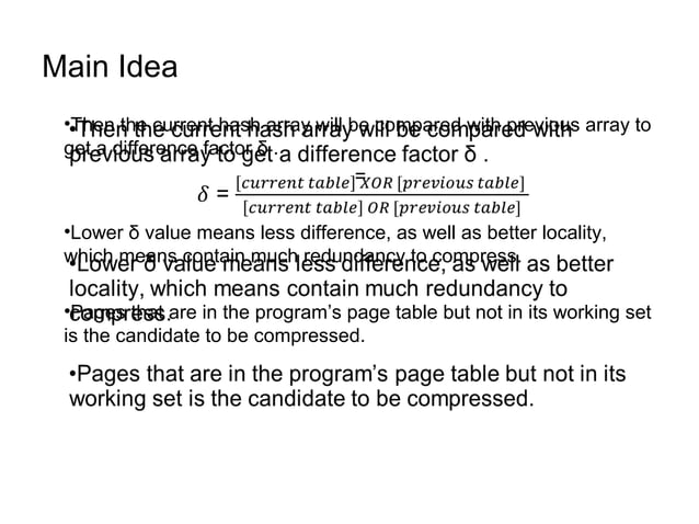 Selective main memory compression by identifying program phase | PPT | Data Storage and ...
