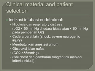 Selective management of flail chest and pulmonary contusion | PPTX