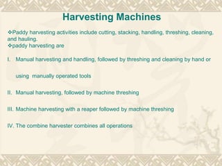 Selective mechanization in system rice intensification (sri) for energy ...
