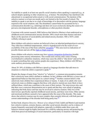 Selective mutism | DOCX