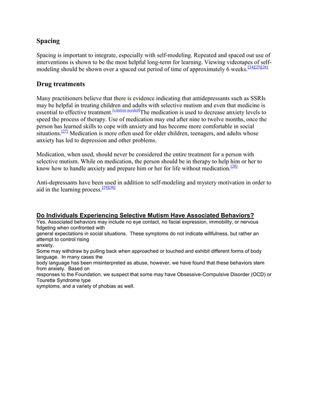 Selective mutism | PDF