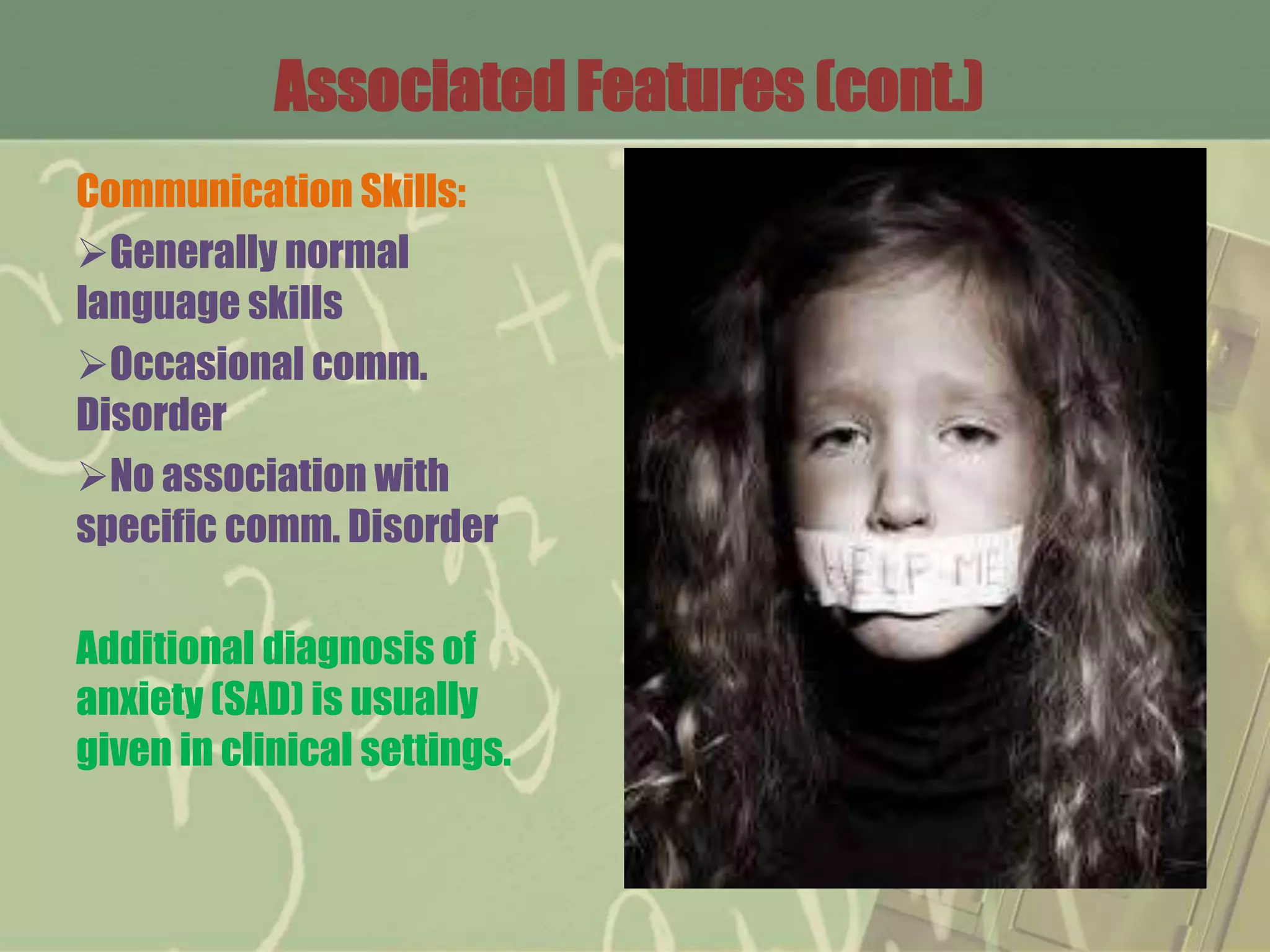 Selective mutism presentation | PPTX | Brain and Nervous System ...