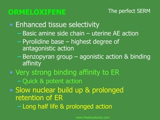 Selective oestogen receptor modulators | PPT