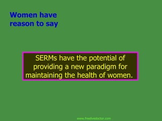 Selective oestogen receptor modulators | PPT