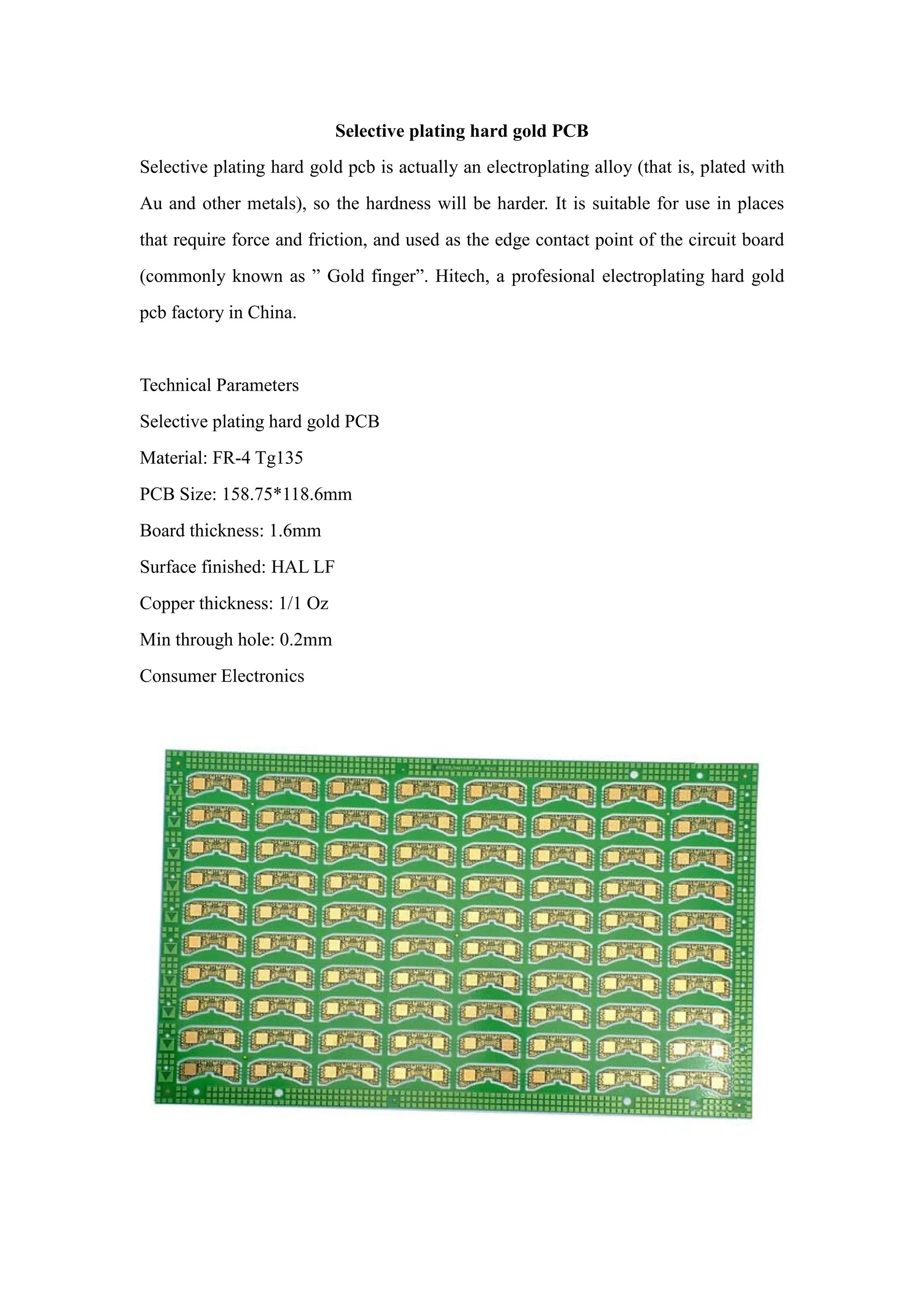 Selective plating hard gold PCB made in China.pdf